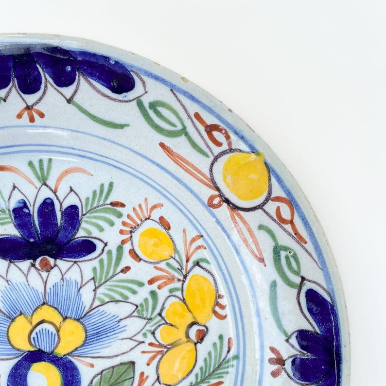 A Dutch Delft Plate, Late 18th Century - Etsy