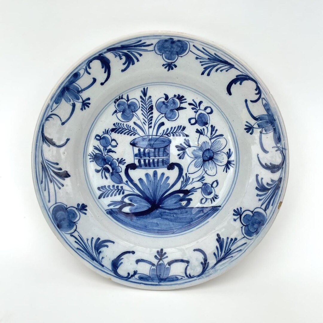 A Dutch Delft Plate, Late 18th Century - Etsy