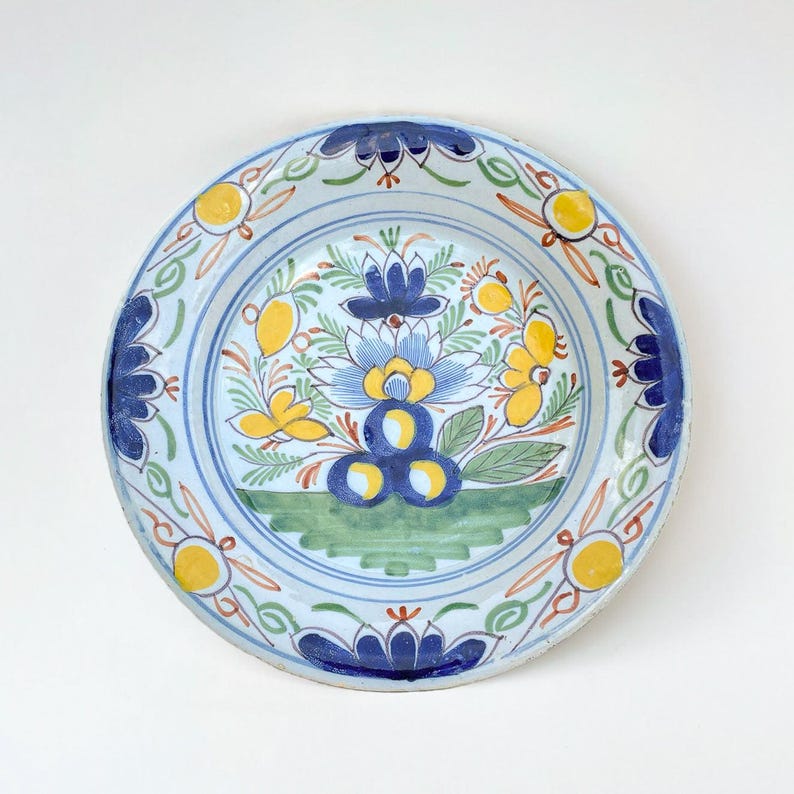 A Dutch Delft Plate, Late 18th Century - Etsy