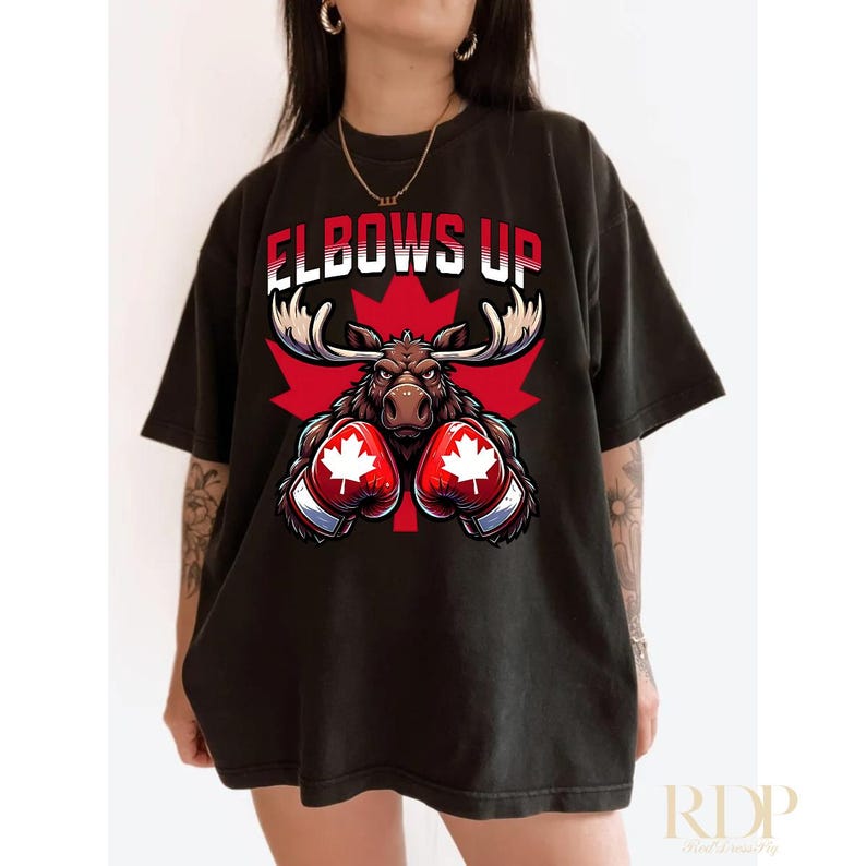 Canadian Elbows up PNG, Anti Tariffs Graphic Design Clipart for ...