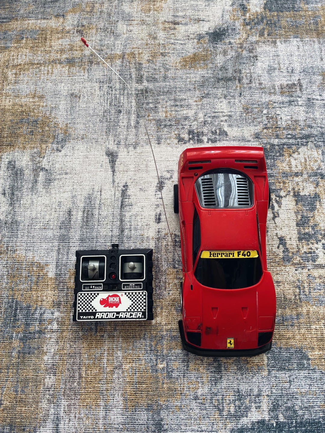 Vintage Taiyo Ferrari F40 RC Car 1980s – Rare Japanese Remote Control ...