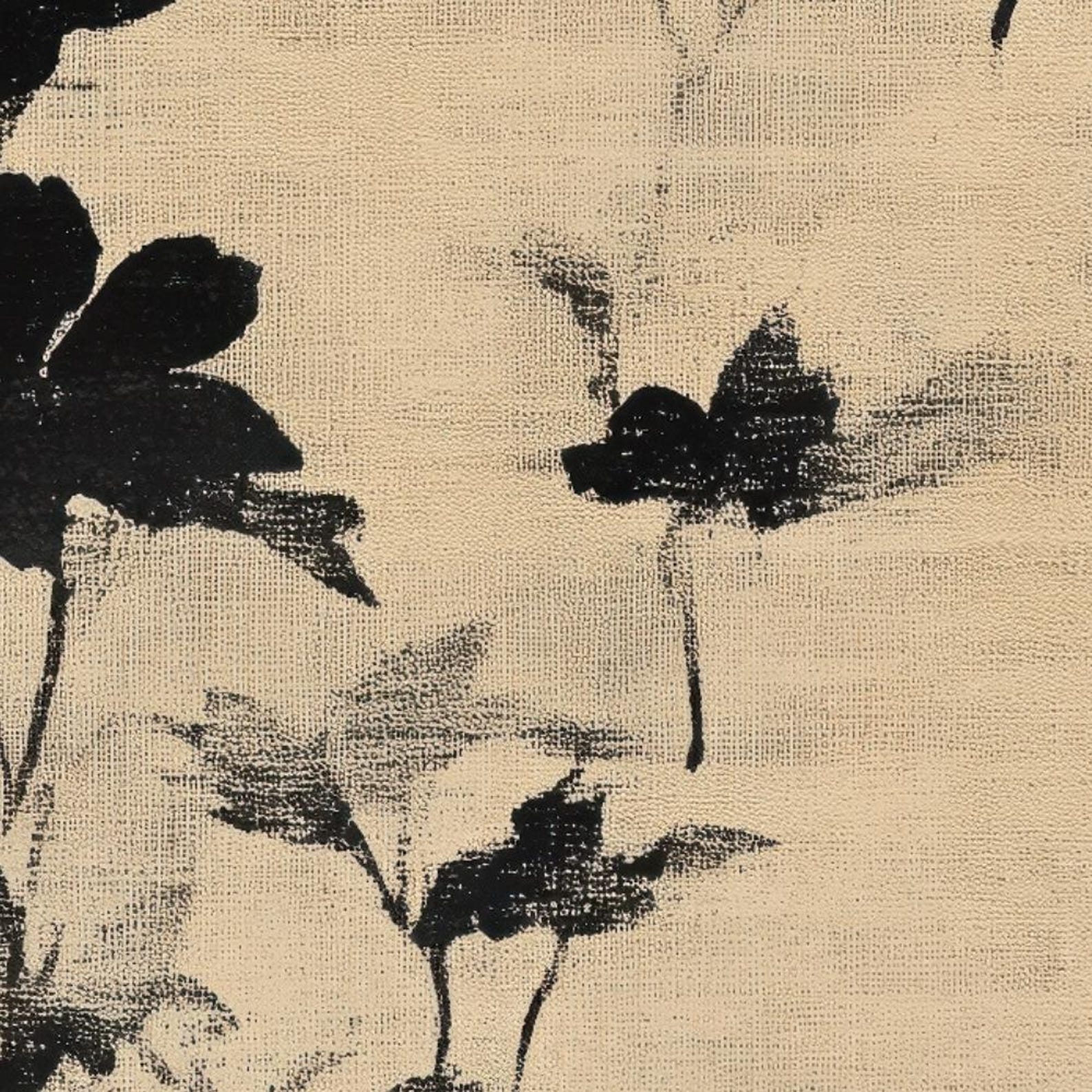 Antique Floral Charcoal Drawing – Printable Botanical Art (1878) - Etsy