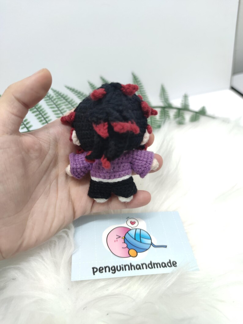 Kokushibo From Demon Slayer Amigurumi Keychain - Etsy