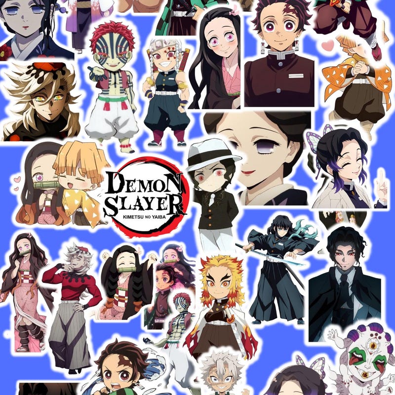 Demon Slayer Sticker - Etsy