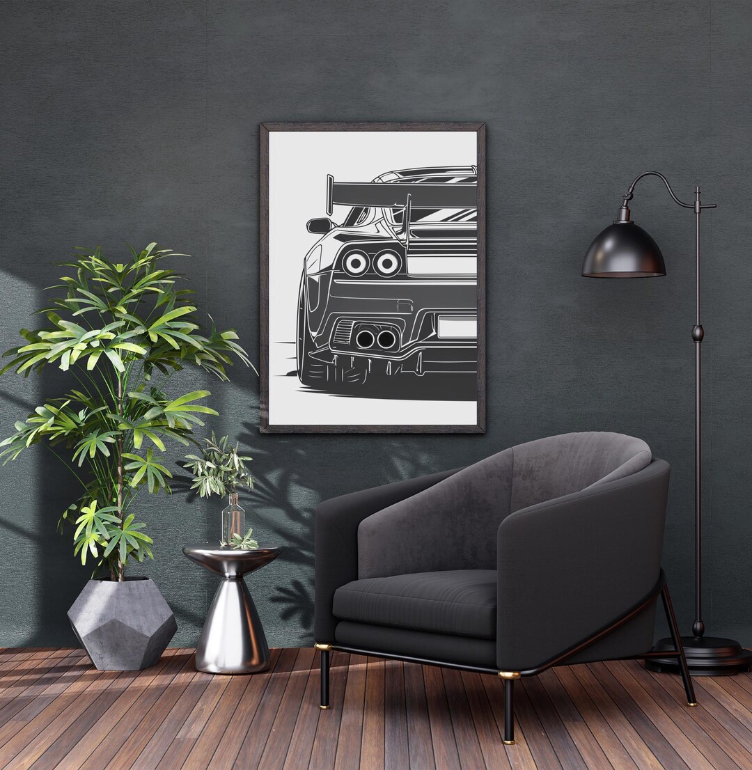 Nissan JDM Wall Art. Neutral Wall Decoration. Car Decoration - Etsy