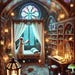Magical Fantasy Library Wallpaper Set - Etsy