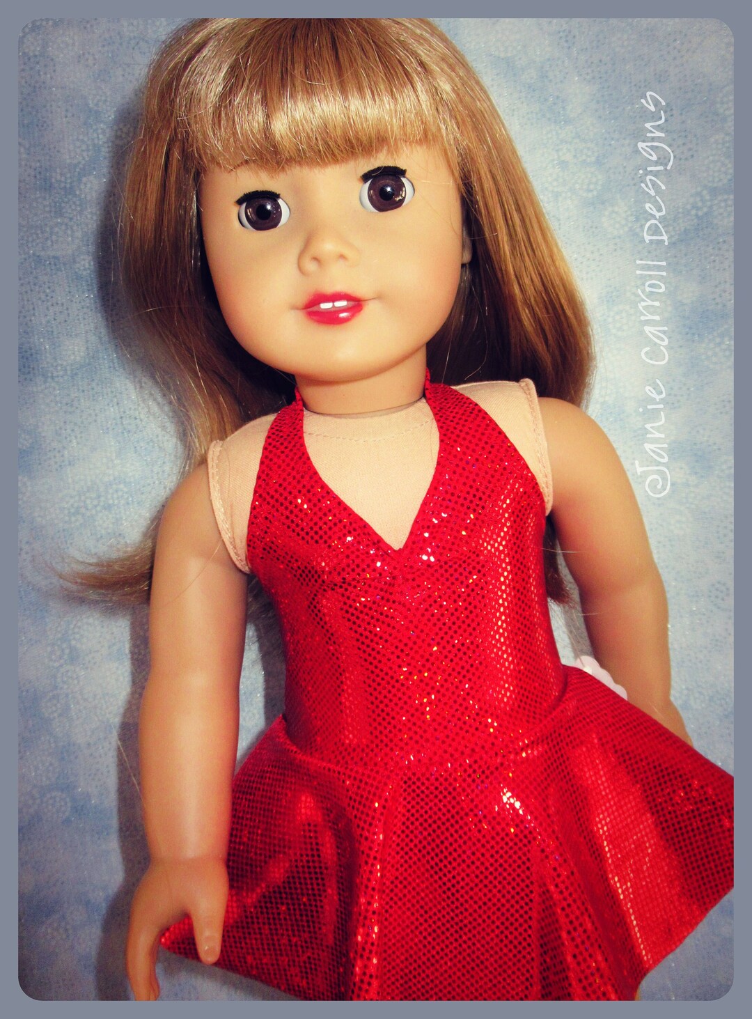 Red Halter Swiftie Dress Taylor Made to Fit 18 Doll Such as the ...