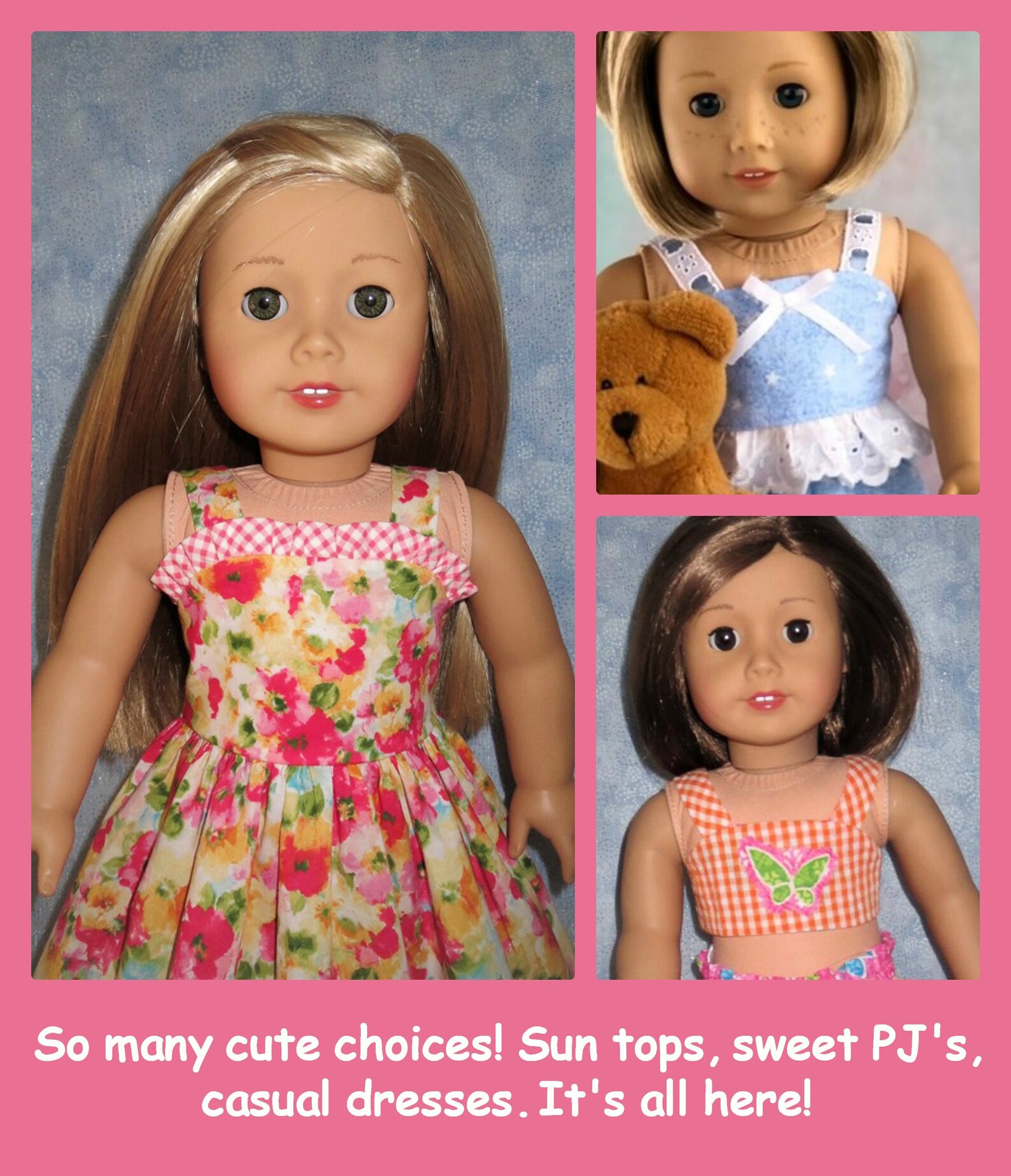 Breezy Bundle Pack Pattern Set for 18" Dolls Such as the American ...