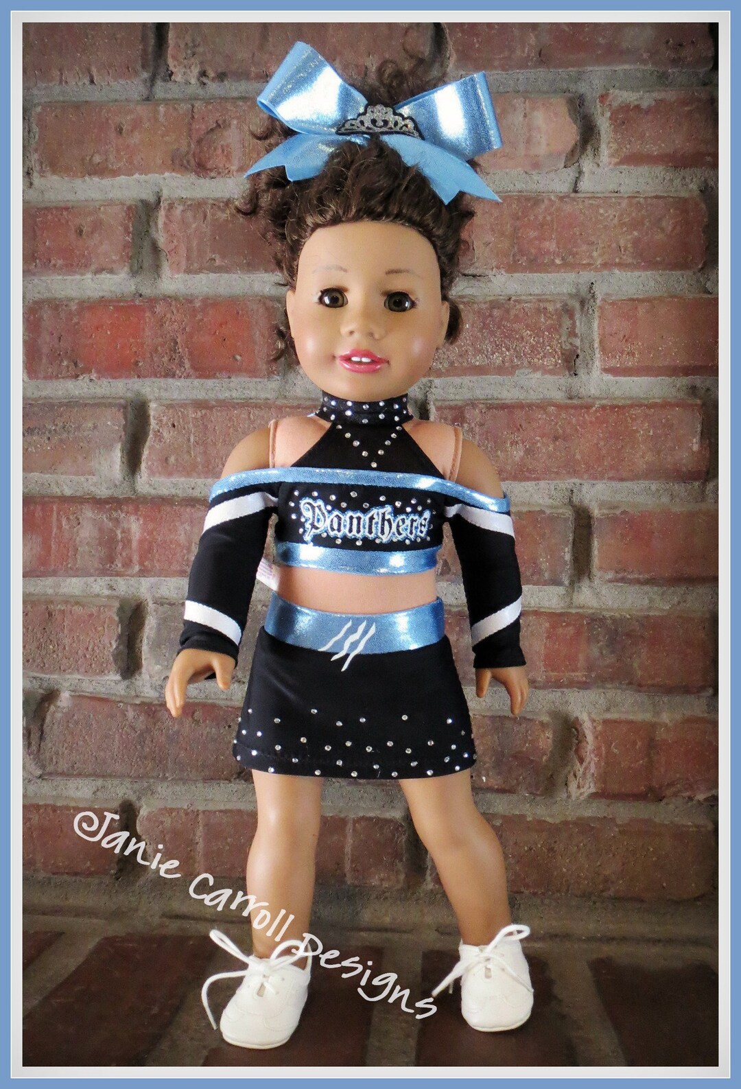 DELUXE Custom Cheerleader Uniform Set for 18 Doll Such as the American ...