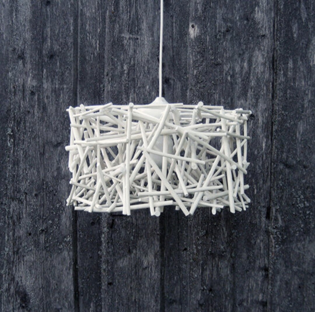 BUSH_420 Pendant Lamp Made of Painted Branches. - Etsy