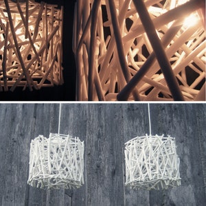 BUSH_280 - Pendant Lamp Made of Painted Branches. - Etsy