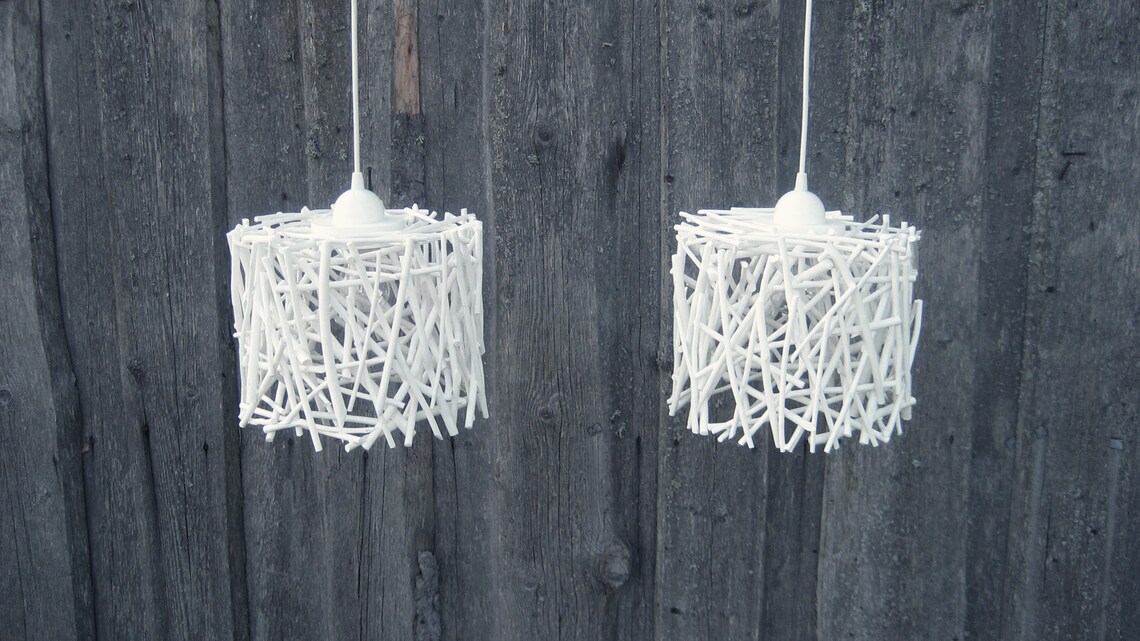 BUSH_280 - Pendant Lamp Made of Painted Branches. - Etsy