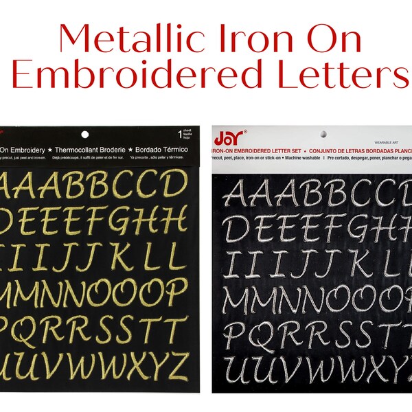 Iron on Letters - Etsy