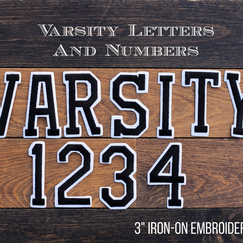 Varsity Numbers - Etsy