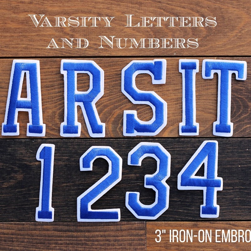 Iron on Letters - Etsy