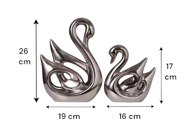 Luxurious Home Display Modern Silver Figurine - Etsy
