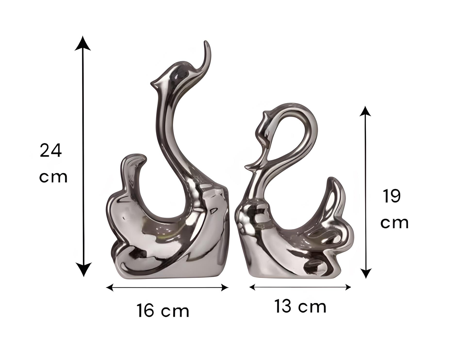 Luxurious Home Display Modern Silver Figurine - Etsy