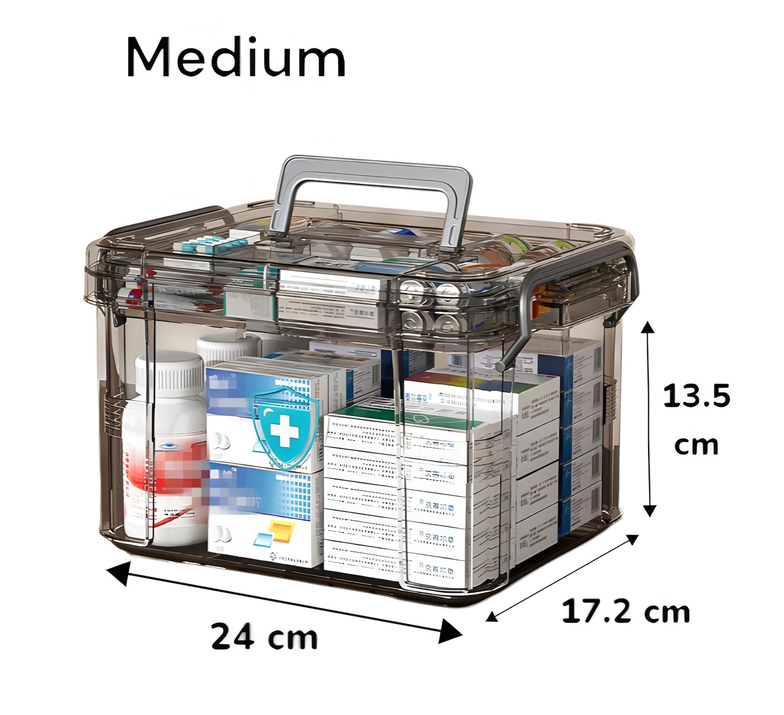 Clear Plastic Medicine Organizer Box – Water-resistant Pill Storage - Etsy