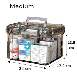 Clear Plastic Medicine Organizer Box – Water-resistant Pill Storage - Etsy