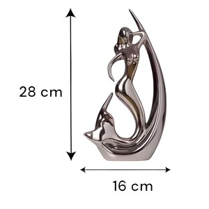 Luxurious Home Display Modern Silver Figurine - Etsy