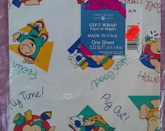 1980s wrapping paper | Etsy