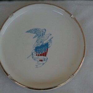 Vintage ACB Eagle Logo Jack Nadel Advertising Ash Tray Ashtray Red ...