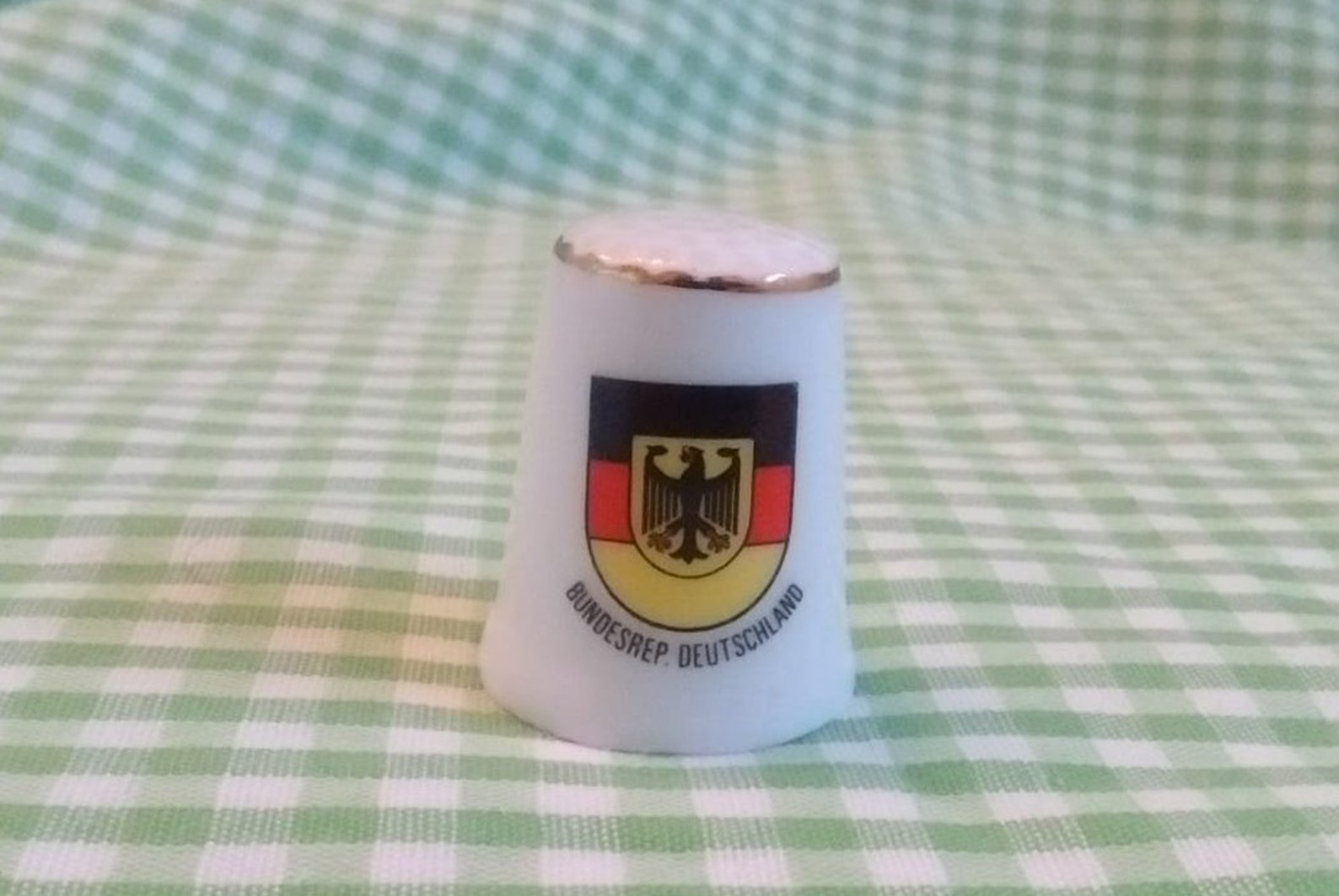 Bundesrepublik Deutschland Coat of Arms Thimble Vintage East German ...