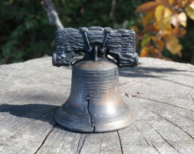 Vintage Die Cast Liberty Bell - Real Bell - Real Metal - Mini 2.5 Inch ...