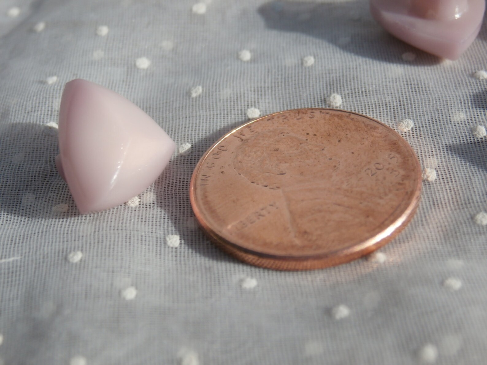 10 Lilac Purple Triangle Buttons for Clothing and Crafting, More ...