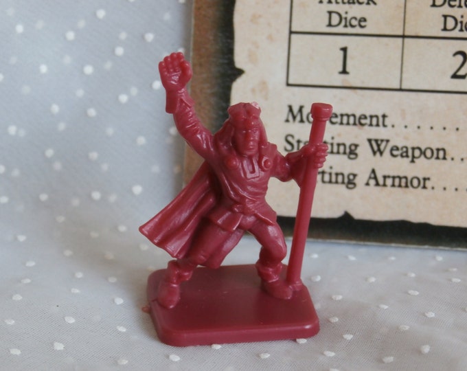 Heroquest Wizard Character And Card Game Parts Vintage Piece Etsy