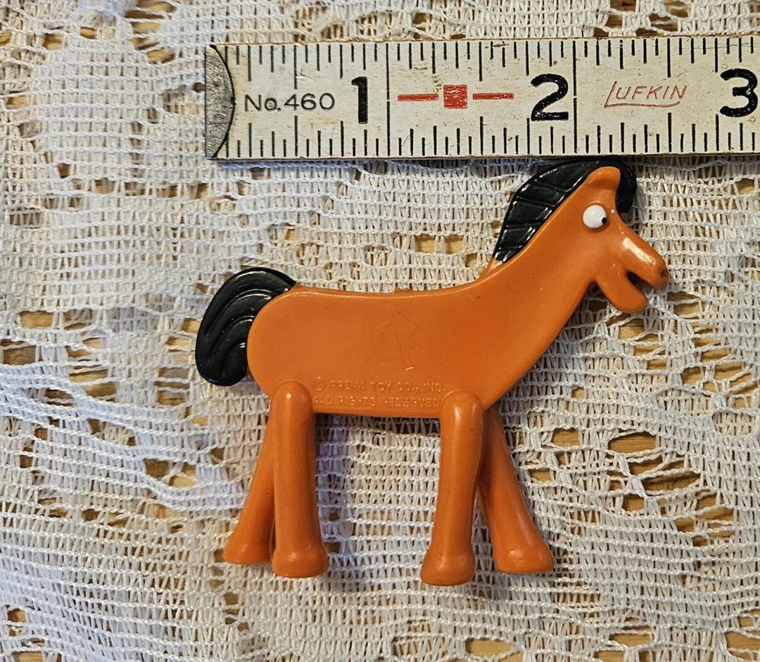 Rubbery Plastic Gumby Friend Pokey Toy Figure Jesco Brand Hong Kong ...