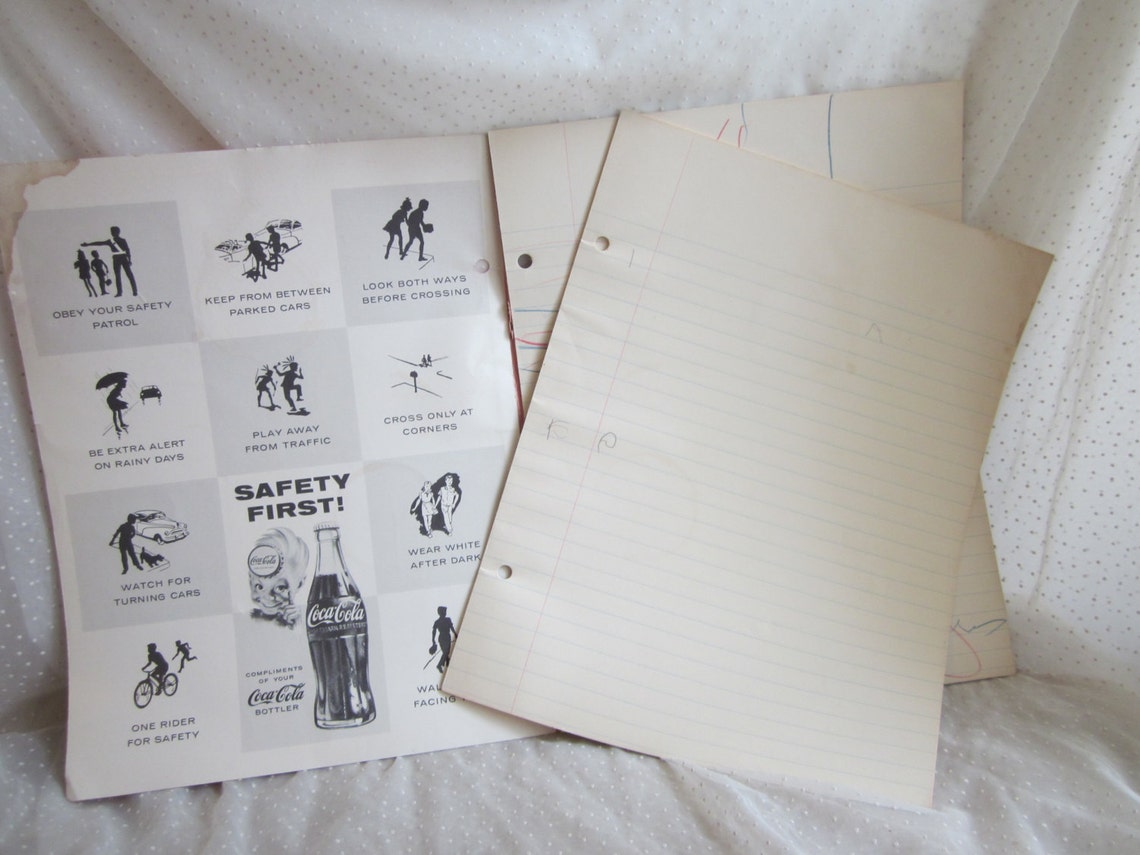 1940s or 50s Coca Cola Notebook the Pause That Refreshes With Elf or ...