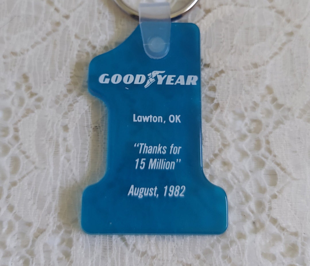 1980s Goodyear Tires Vintage Advertising Keychain Thanks 15 Million ...