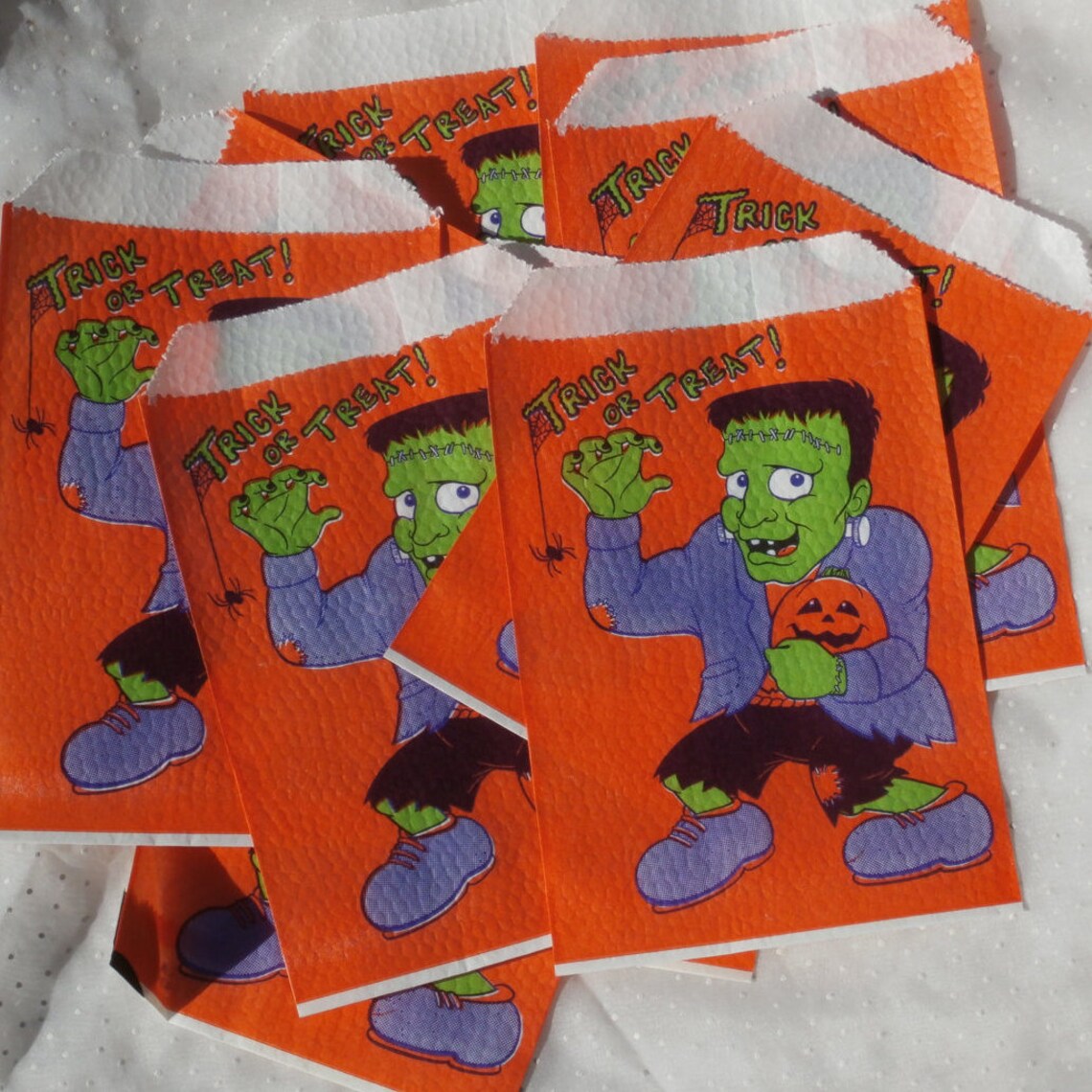5 Vintage Frankenstein's Monster Halloween Trick or Treat | Etsy
