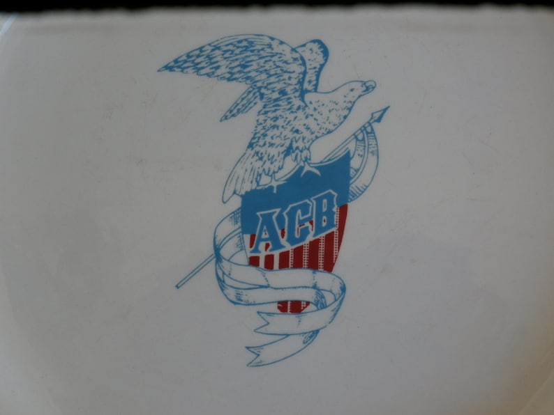 Vintage ACB Eagle Logo Jack Nadel Advertising Ashtray Red - Etsy