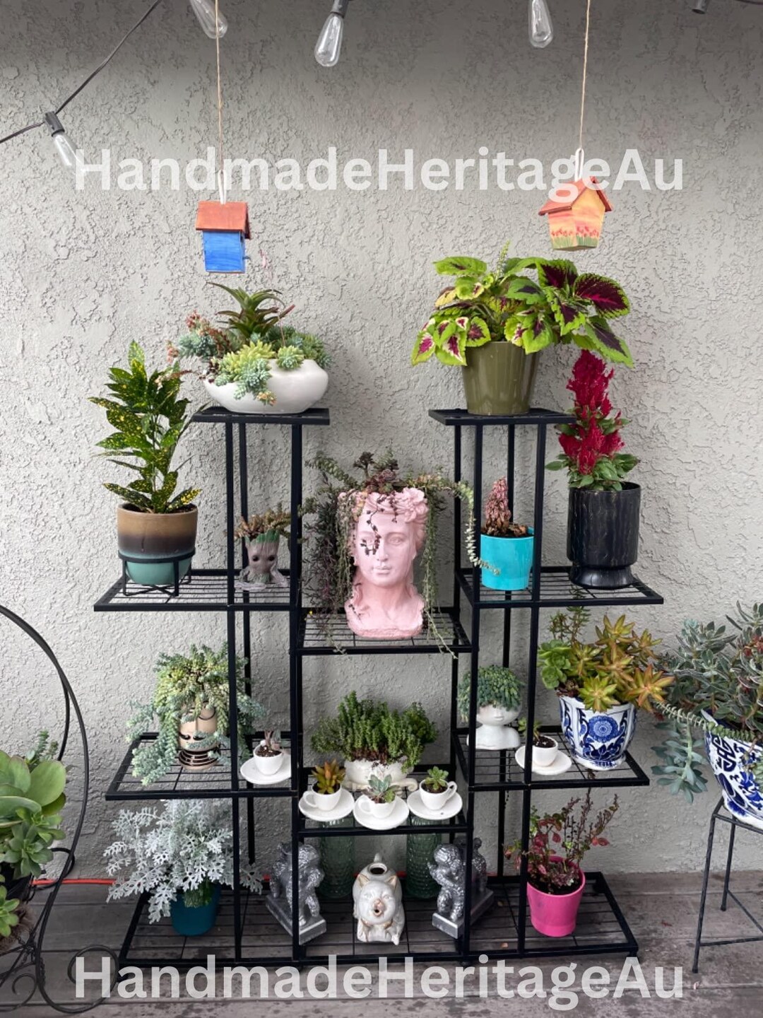 Multi Tier Metal Plant Stand | Indoor Plant Stand | Large Plant Stand ...