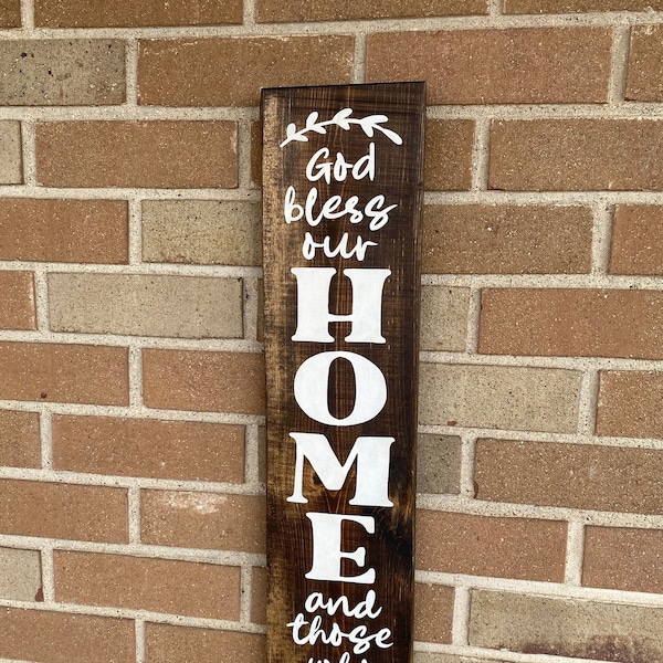 God Bless This Home Front Porch Signs - Etsy