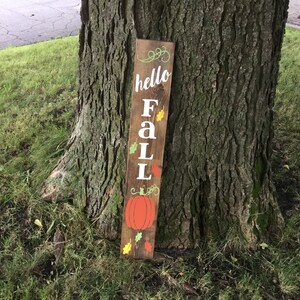 Hello Fall Porch Sign | Fall Sign | Fall Decor | Porch Sign | Autumn ...