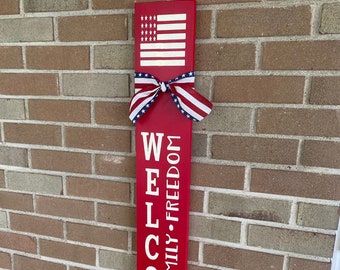 Patriotic Porch Sign - Etsy