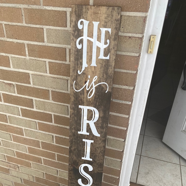 He is Risen Sign - Etsy