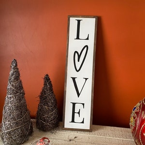 Love Sign Farmhouse Wall Decor Wood Framed Signs Sign for Home ...