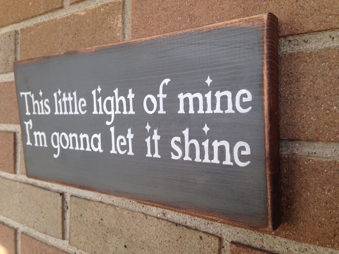 This Little Light of Mine Sign Wood Sign Home Decor Nursery - Etsy