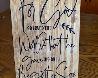 For God so Loved | Etsy