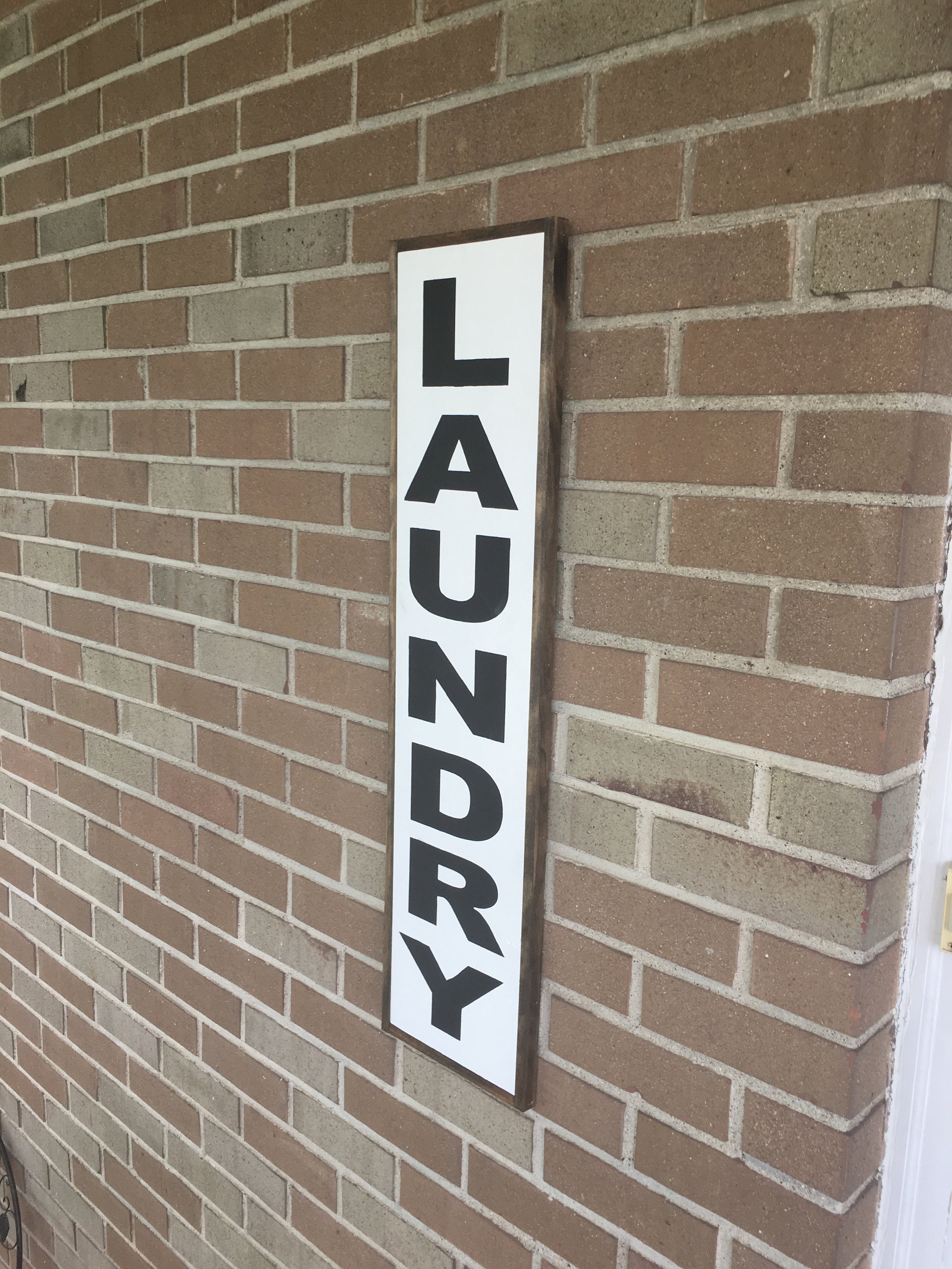 Laundry Room Sign LARGE Vertical Laundry Room Decor Framed - Etsy