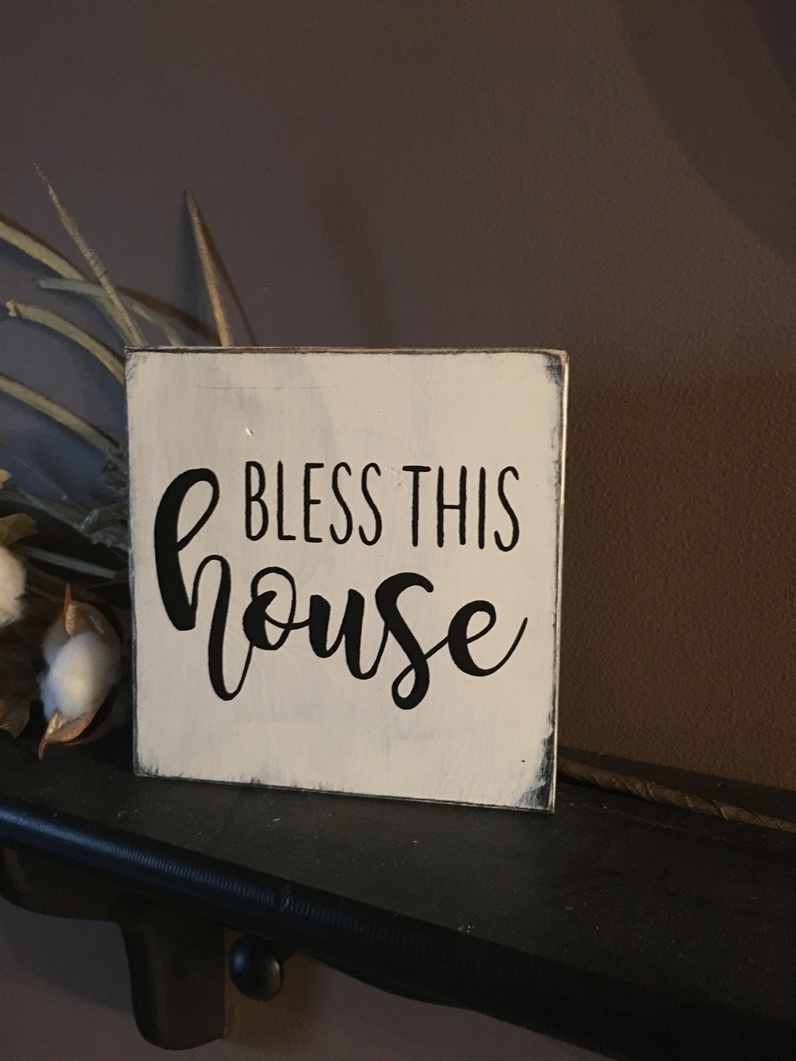 Bless This House Rustic Wood Sign Wood Sign Mini Wooden | Etsy