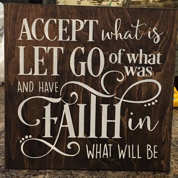 Accept What is Sign - Etsy