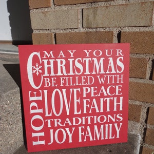 CHRISTMAS Wood Sign / Christmas Decor / Country Farmhouse Christmas ...