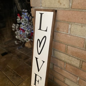 Love Sign Farmhouse Wall Decor Wood Framed Signs Sign for Home ...