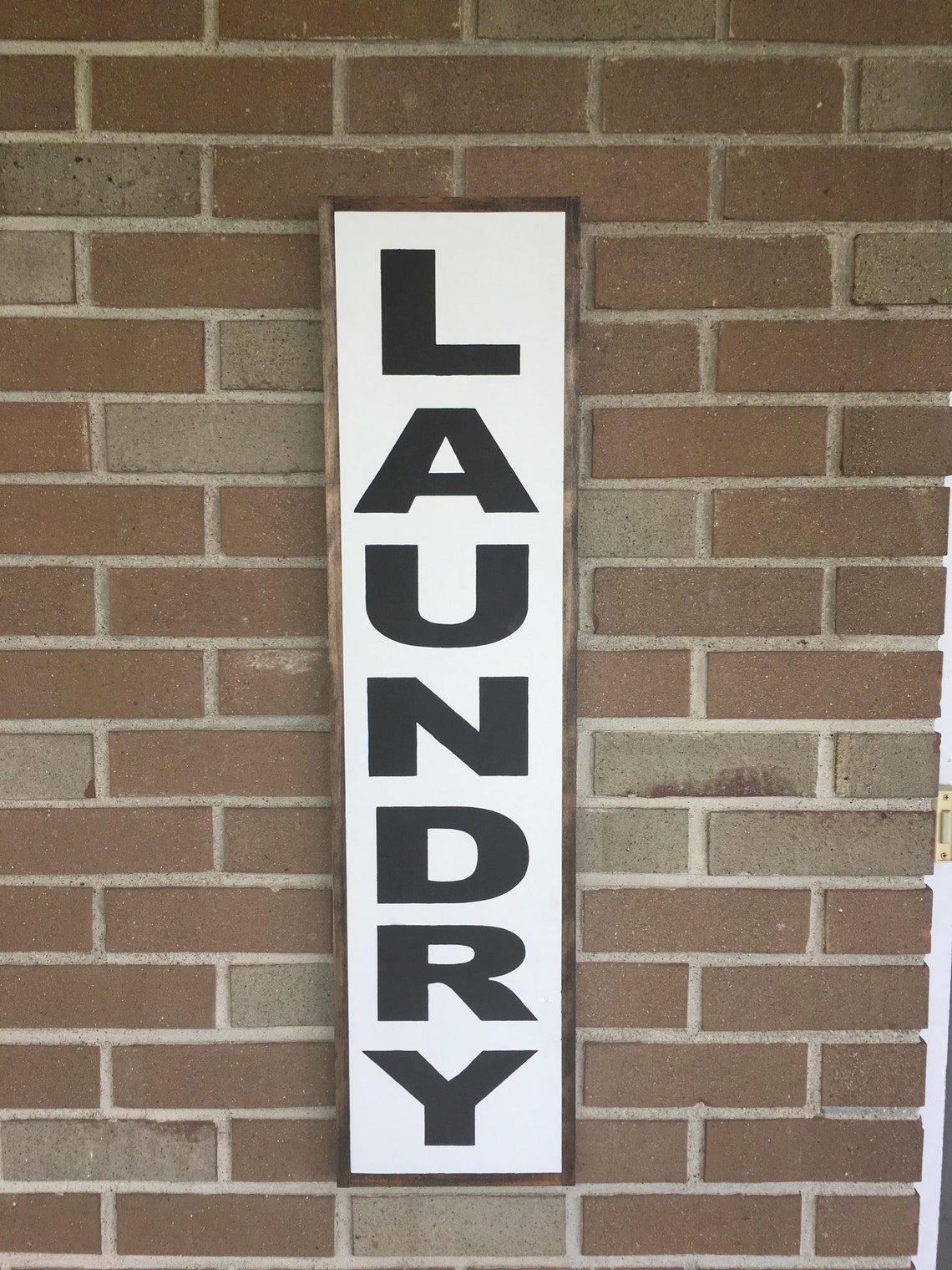 Laundry Room Sign LARGE Vertical Laundry Room Decor Framed - Etsy