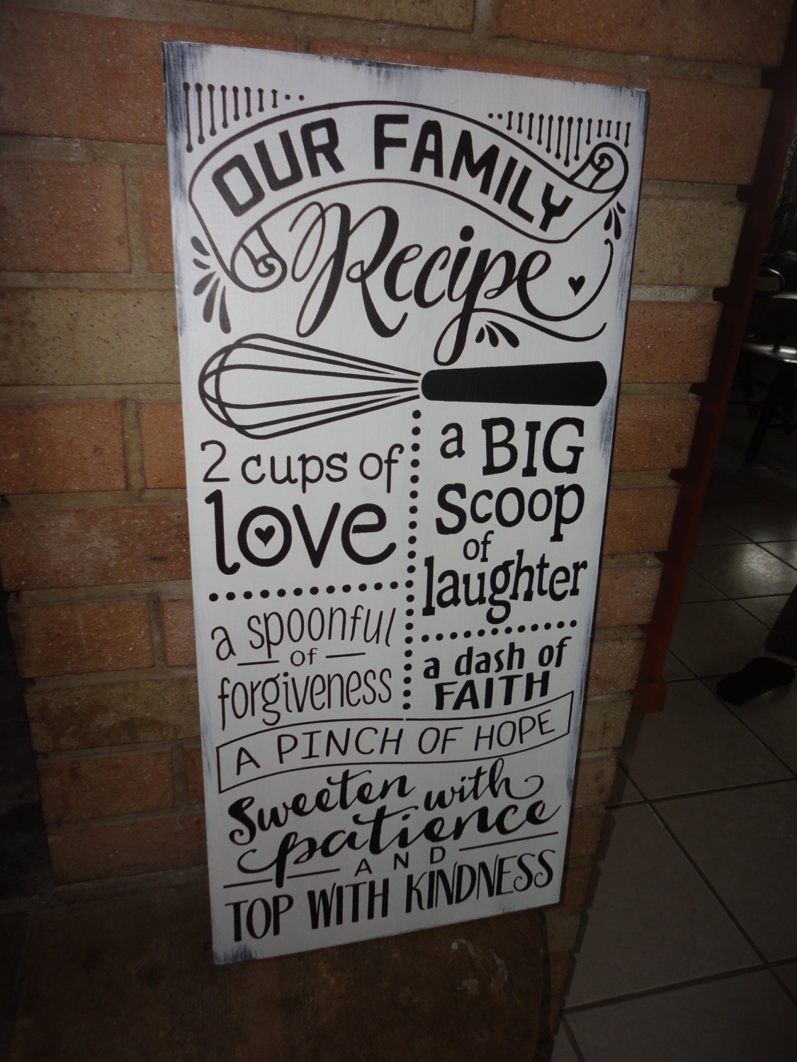 Letrero de cocina Letrero de madera Estilo de granja / | Etsy España